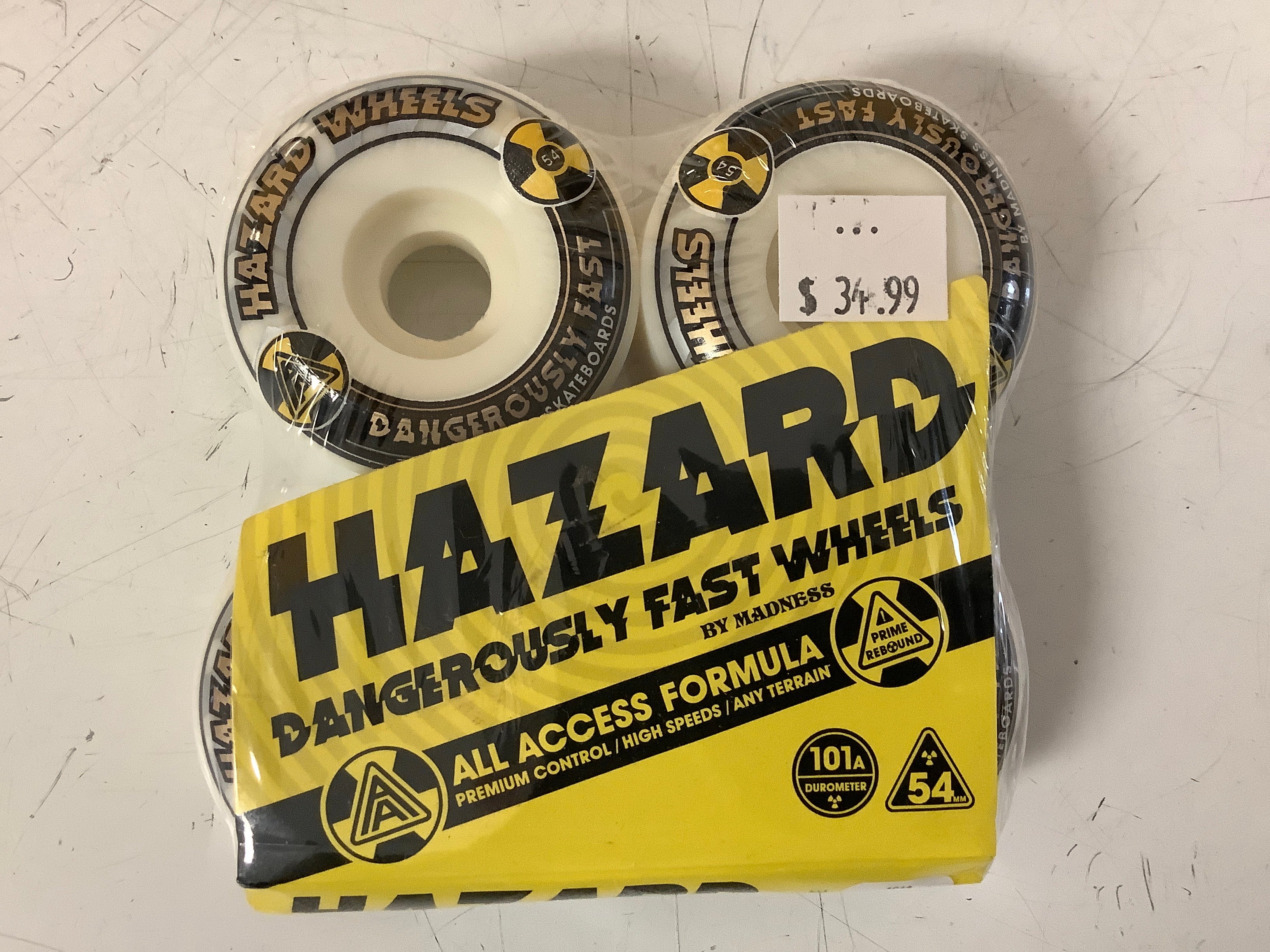 Hazard wheels 54mm 101A All Access Formula – Rowan Skate Center