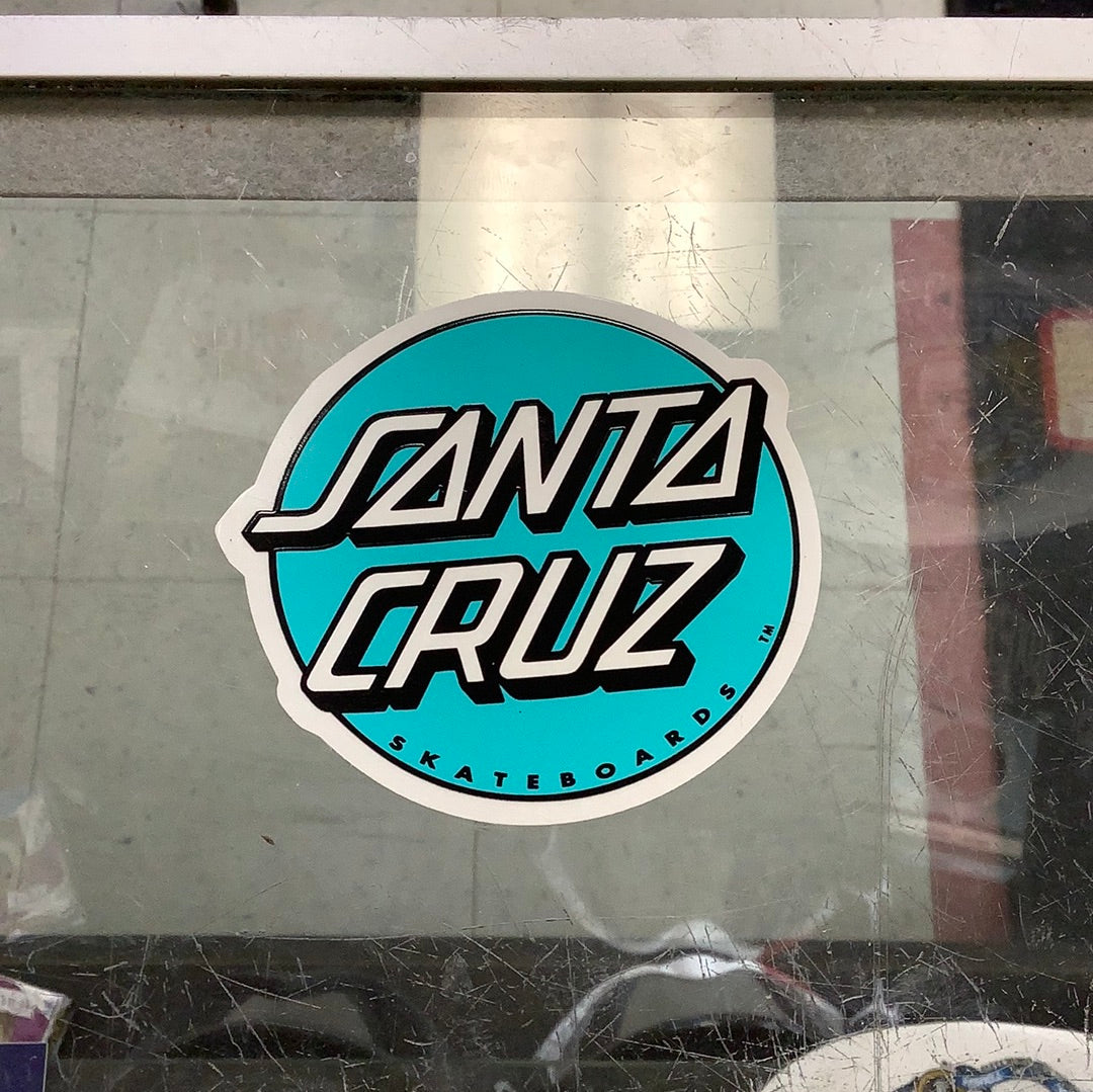 Santa Cruz Sticker Blue – Rowan Skate Center