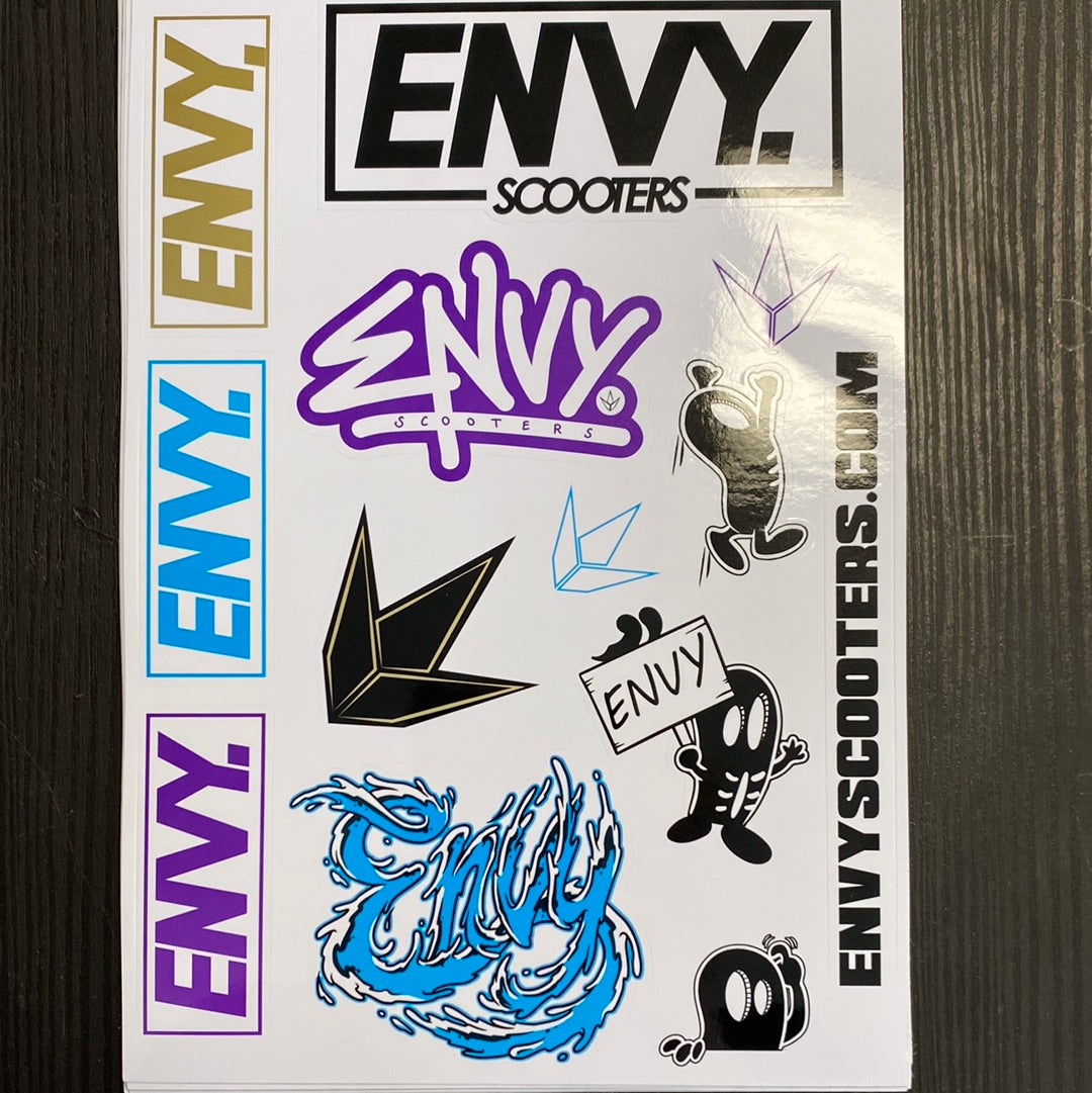 Envy Sticker Sheet – Rowan Skate Center
