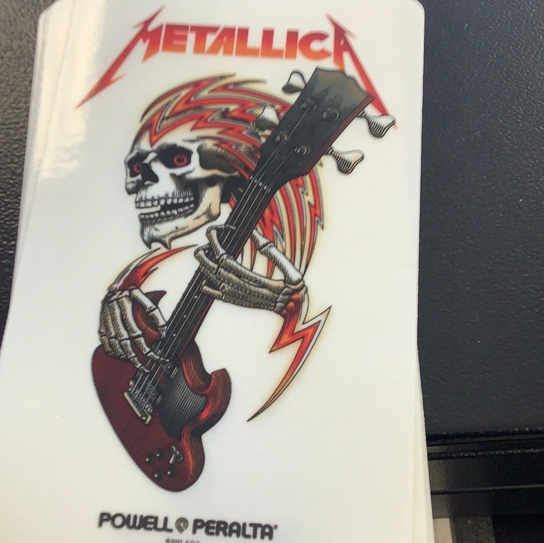 Powell Peralta Metallica Sticker – Rowan Skate Center