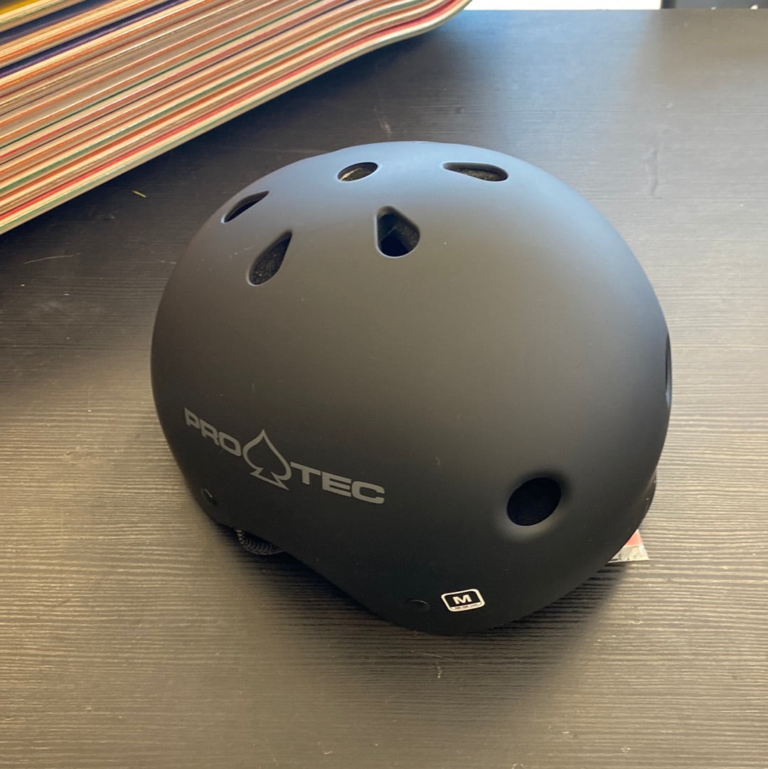 Protec helmet medium classic matte black – Rowan Skate Center